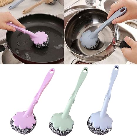 Long Handle Steel Wire Ball Brush – Frakin Store